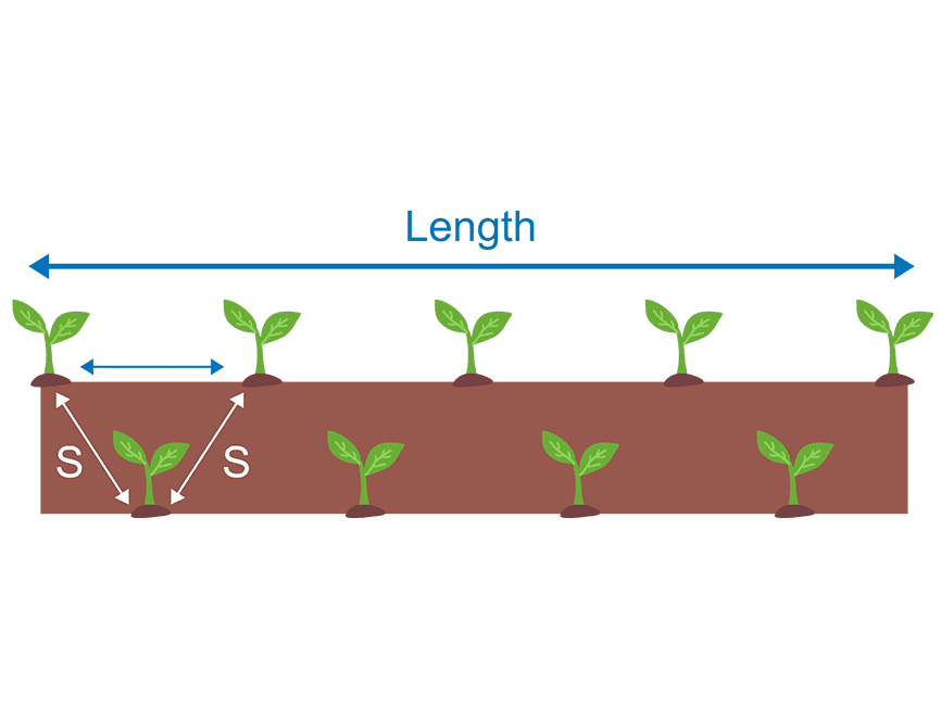 Diagram And Plant Spacing Calculator